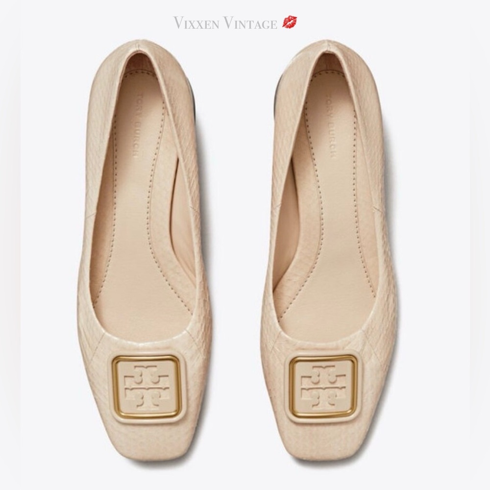Tory Burch | Shoes | Tory Burch Georgia Pump 35mm Water Snake Embossed ...